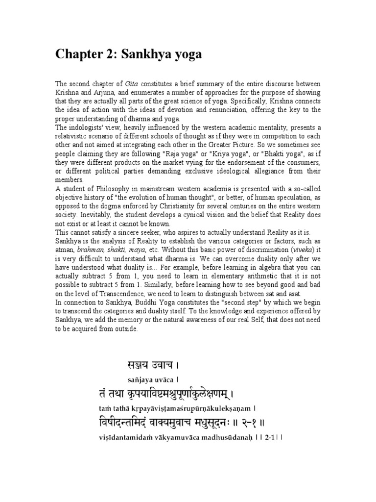 SANKHYA Chart & Lecture | PDF | Bhagavan | Bhagavad Gita