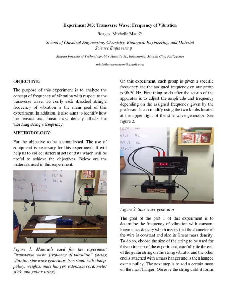 Phy12l E303 2Q1516 | PDF | Waves | Tension (Physics)