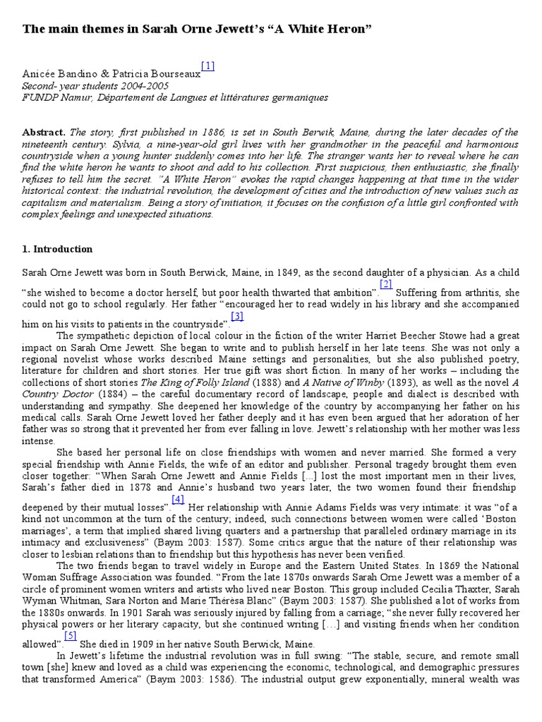 Essay White Heron | PDF