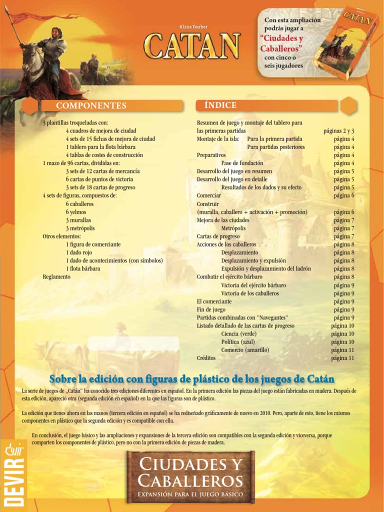 Catan Ciudades y Caballeros Reglas | PDF | Comercio | España