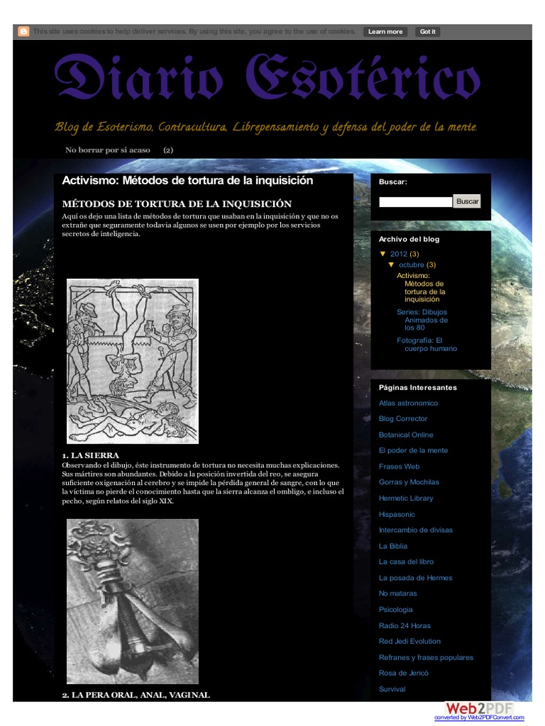 Torturas Inquisicion | PDF | Azotaina | Tortura
