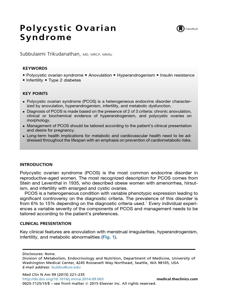 PCOS | PDF | Polycystic Ovary Syndrome | Luteinizing Hormone