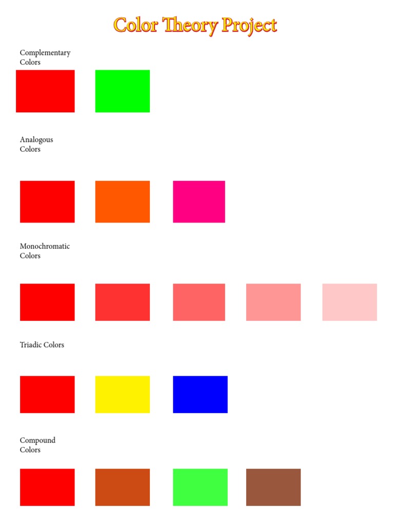 Color Theory: Color Schemes Guide | PDF