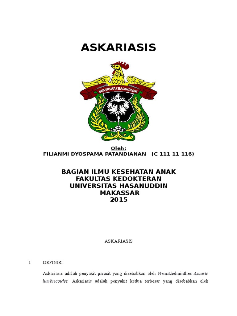 ASKARIASIS | PDF