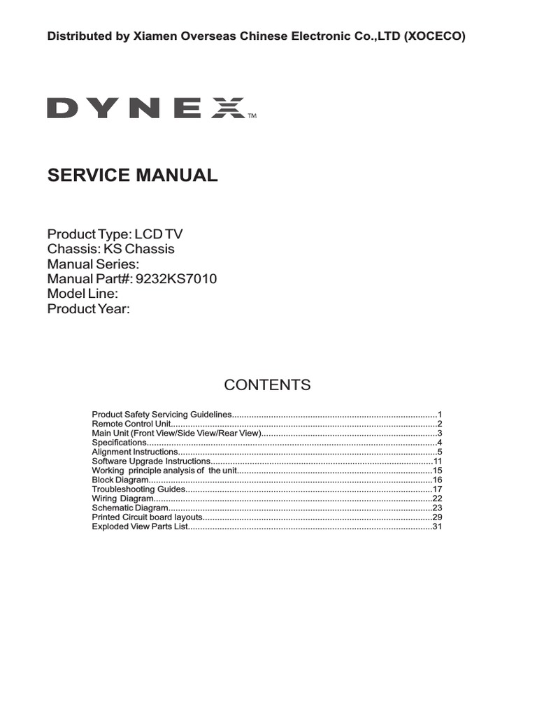 Xoceco Dynex Dx-32l150a11 CH Ks | PDF | Electrical Connector | Hdmi