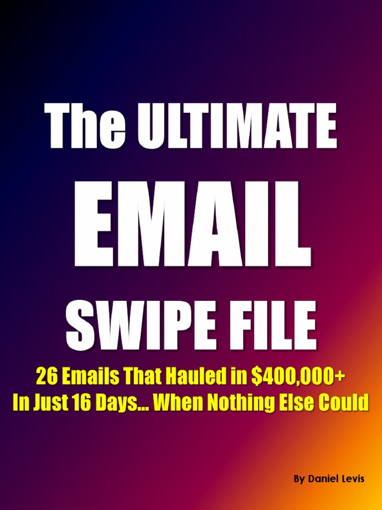 Ultimate Email Swipe File (EG) | PDF | Copyright | Pepsi Ultimate Email Swipe File (EG) | PDF | Copyright | Pepsi