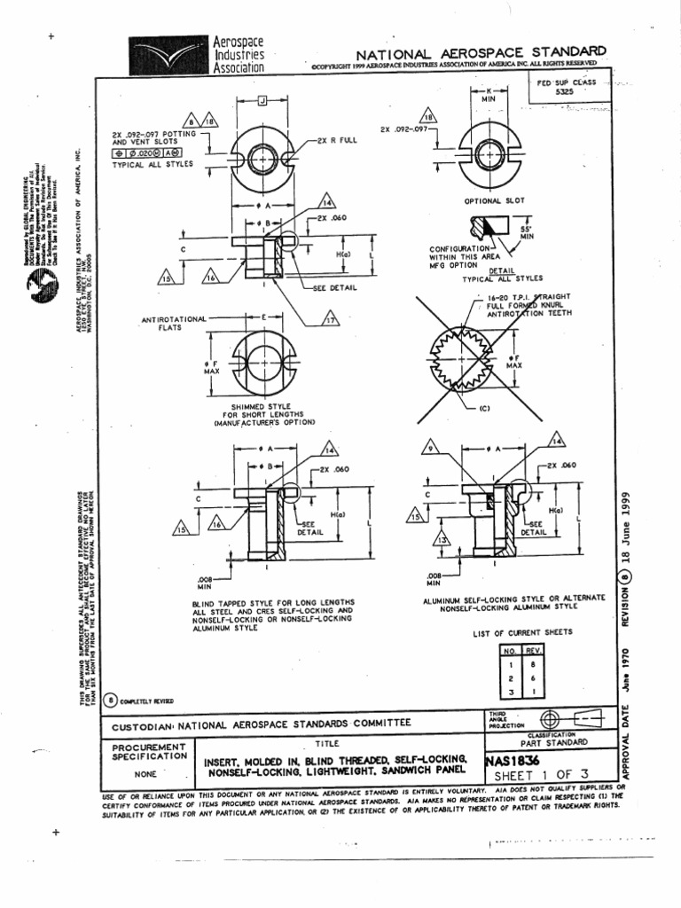 NAS1836 Light Insert | PDF