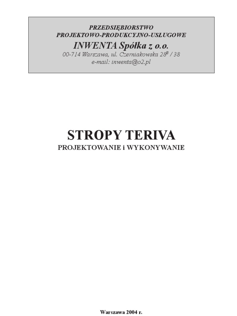 Stropy TERIVA | PDF
