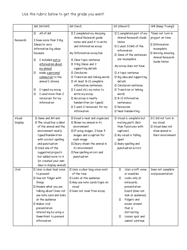 Amazing Animals Research Project 3 | PDF | Language Arts & Discipline ...