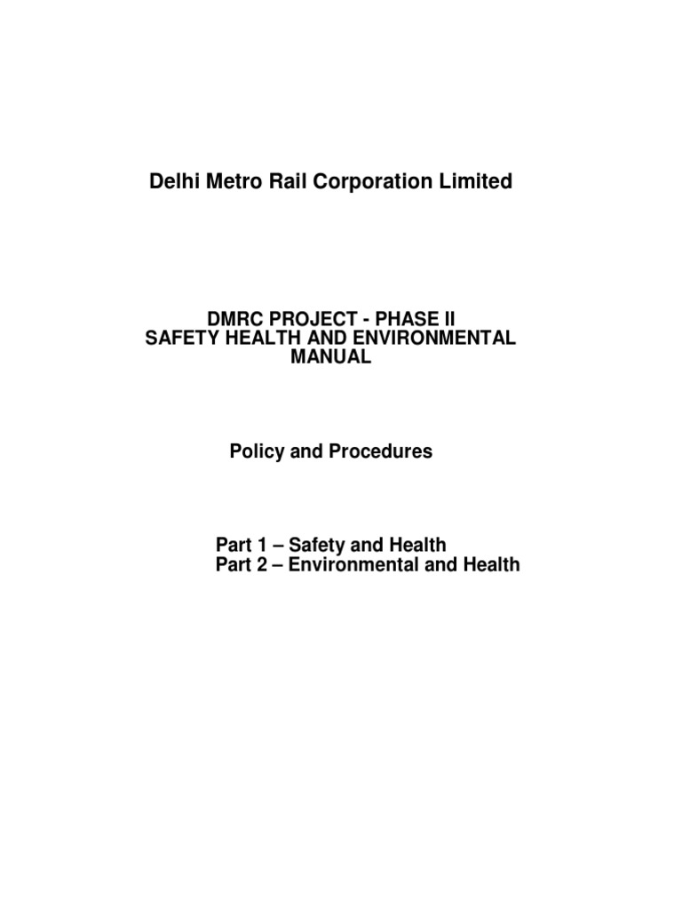 Safety Manual1 | PDF | Occupational Safety And Health | Safety