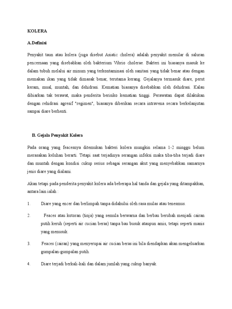 KOLERA | PDF