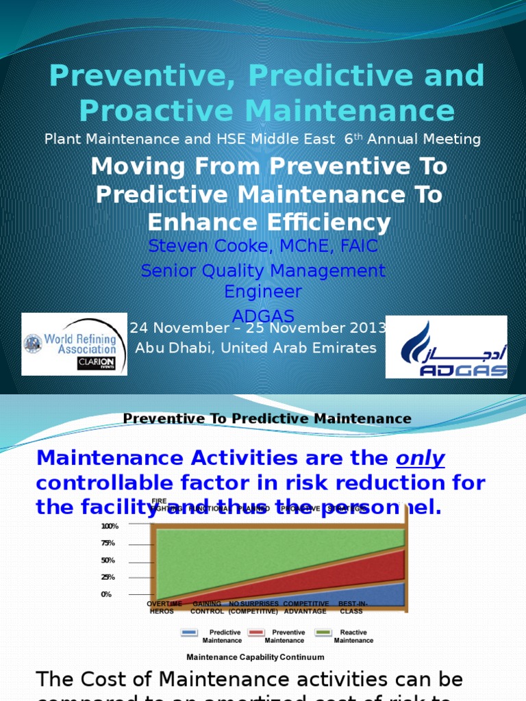 Maintenance Strategy Evolution | PDF | Reliability Engineering | Safety