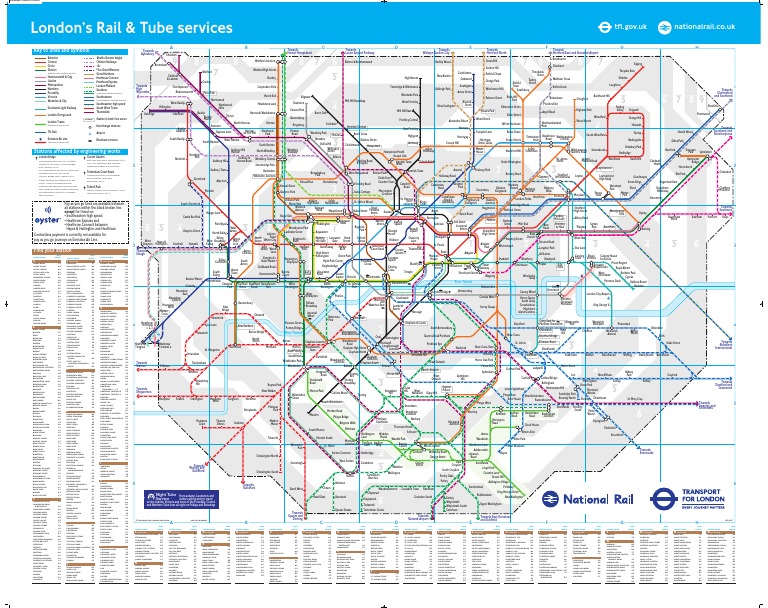 London Rail and Tube Services Map | PDF
