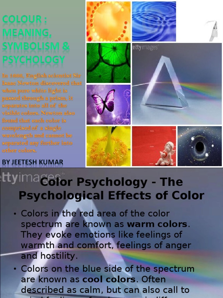 Psychology of Colours | PDF | Color | Anxiety