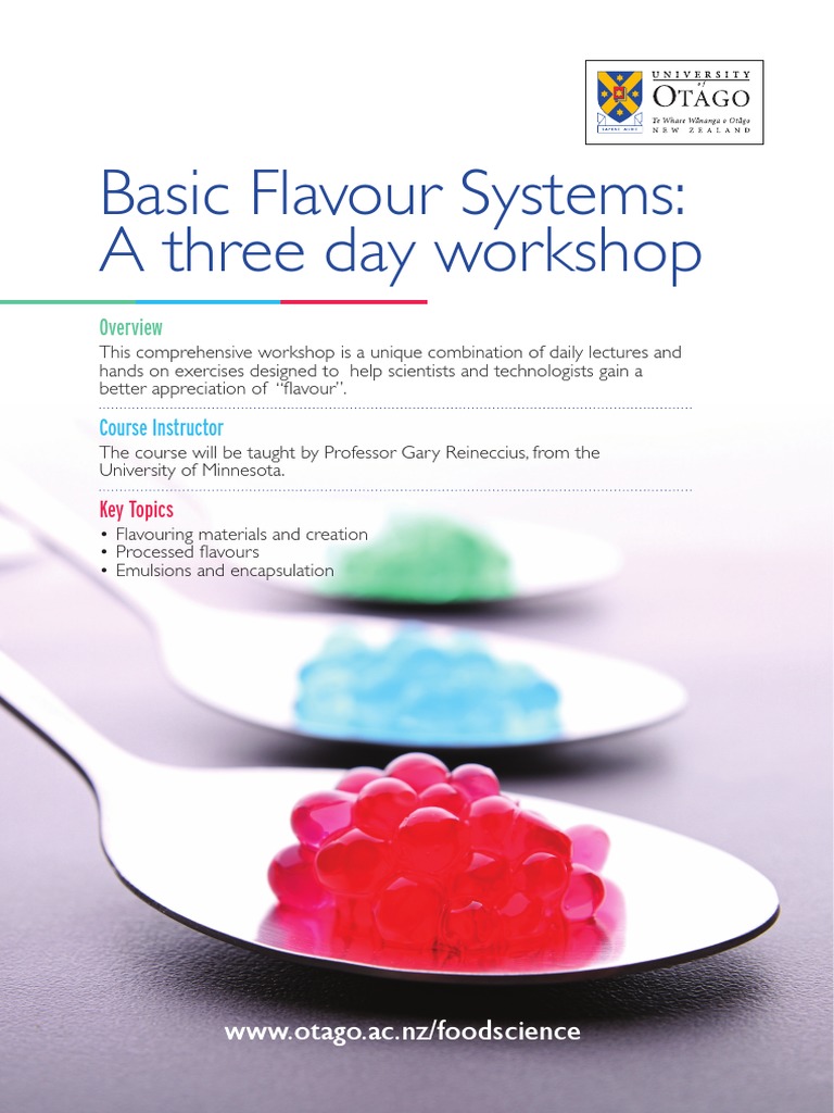 Basic Flavour Systems 2014 | PDF | Flavor | Food Science