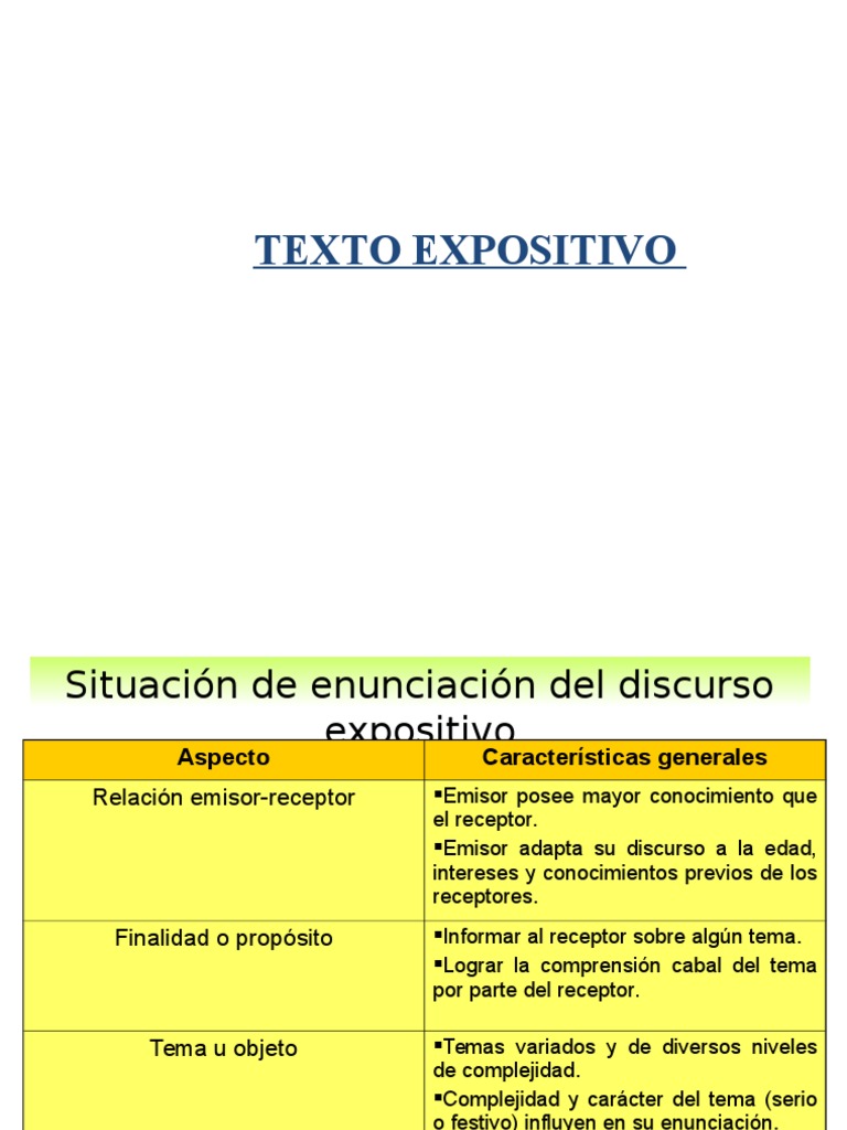 Estructura del Discurso Expositivo | PDF | Retrato | Adultos