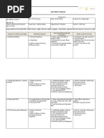 Job Hazard Analysis Changing A Tire Example | PDF | Tire | Nut (Hardware)