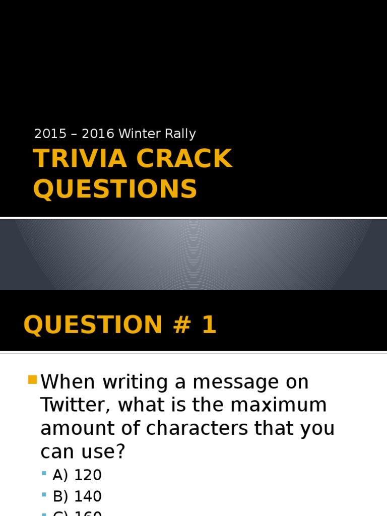 Trivia Crack Questions | PDF