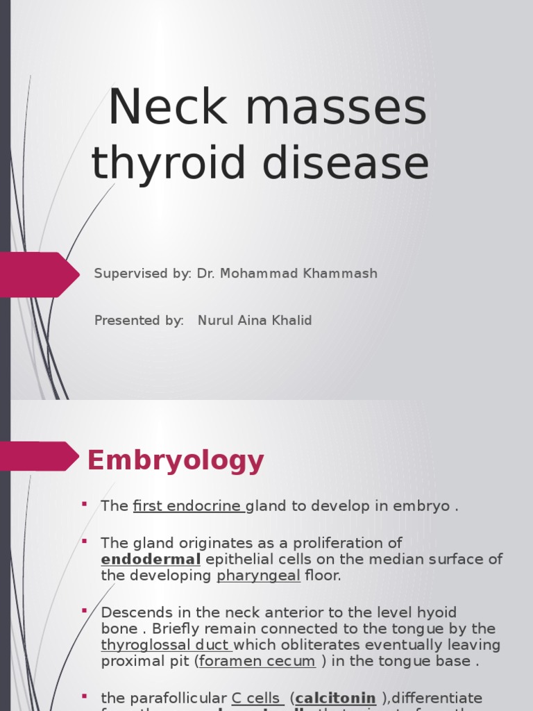 Neck Masses: Thyroid Disease | PDF | Thyroid | Hyperthyroidism