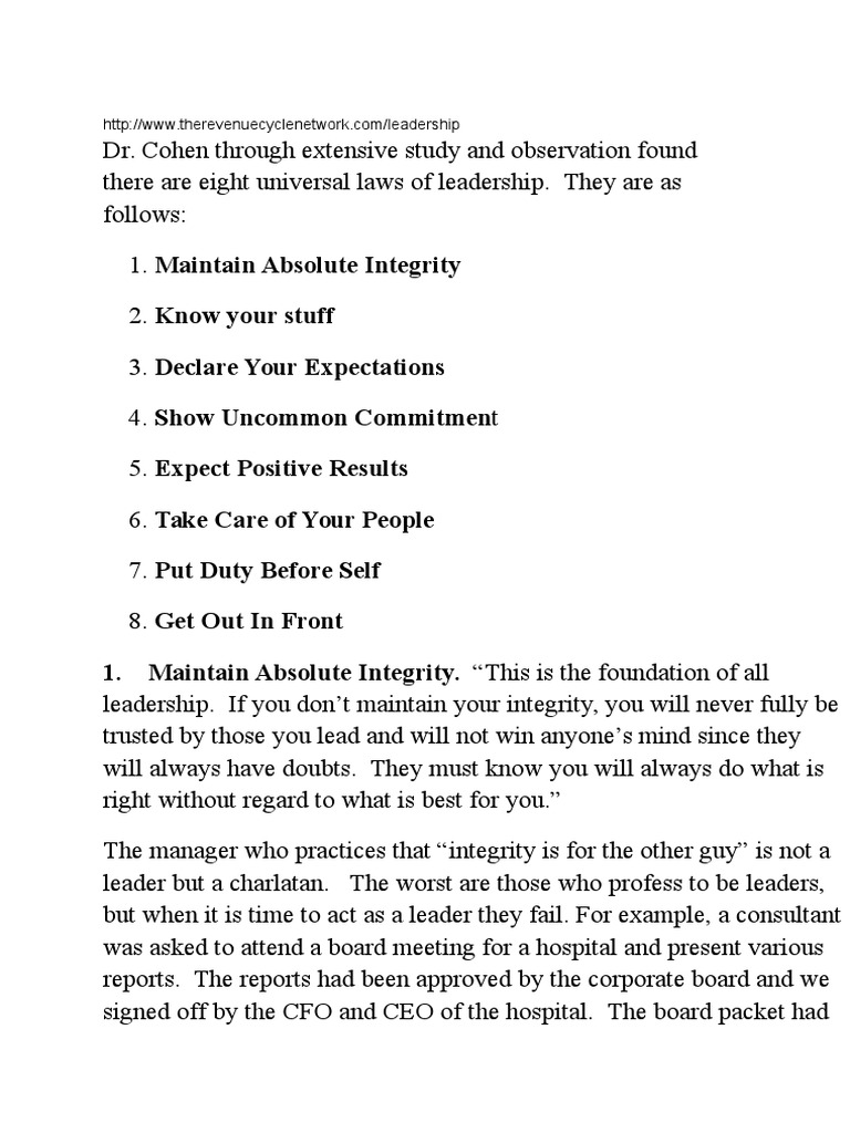 Universal of Leadership | PDF | Leadership | Epistemology