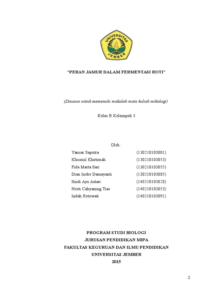 Fermentasi Pada Roti | PDF
