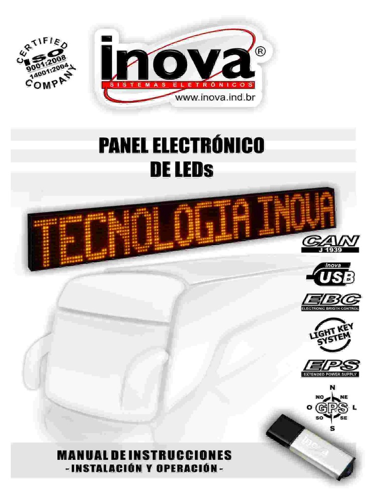 Letrero Led | PDF | Memoria USB | Diodo emisor de luz