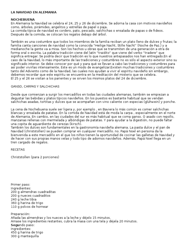 Tradiciones Navideñas en Alemania | PDF | Árbol de Navidad | Navidad