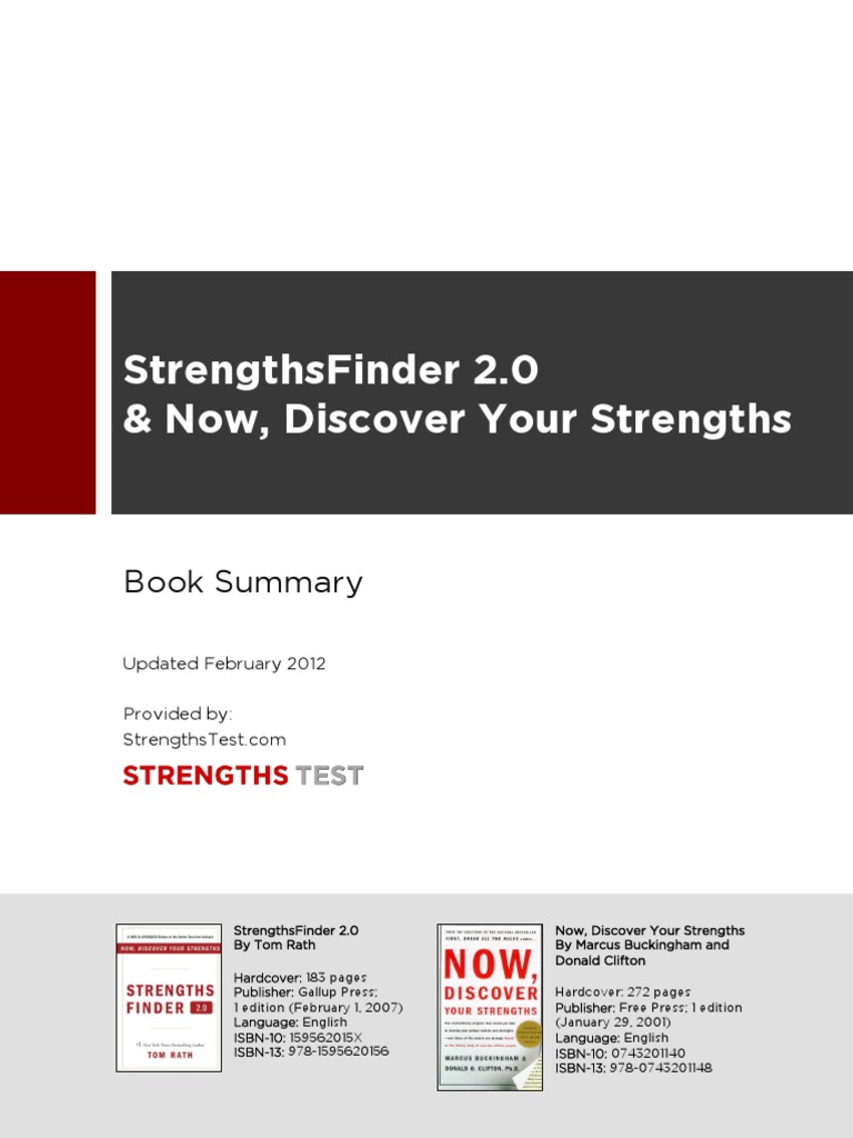 StrengthsFinder Book Summary | PDF