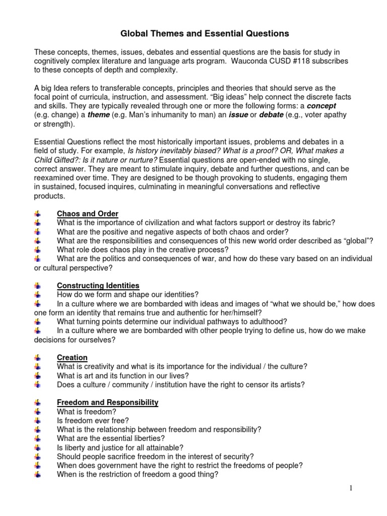 Global Themes in Literature Education | PDF | Value (Ethics) | Social ...