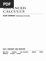 Folland - Advanced Calculus | PDF