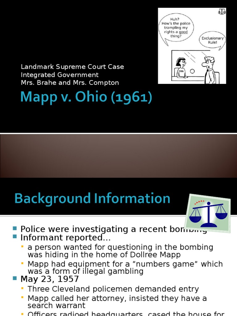 Mapp v. Ohio | Mapp V. Ohio | Search And Seizure