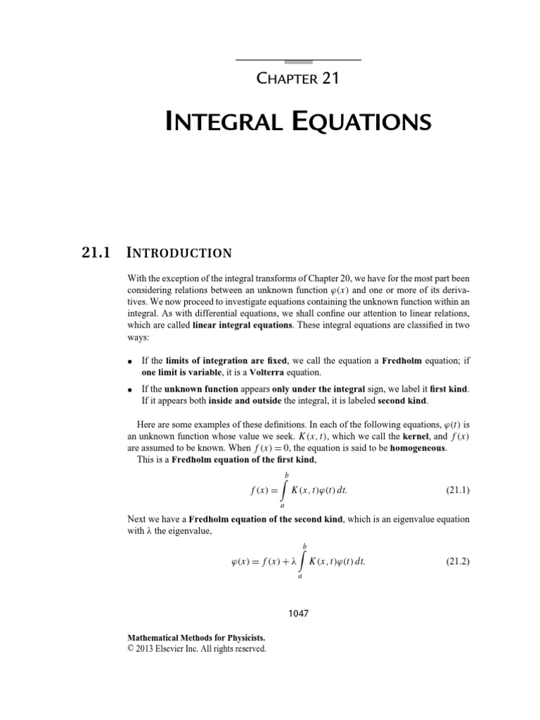 Ecuaciones Integrales 1 | PDF | Integral Equation | Teaching Mathematics