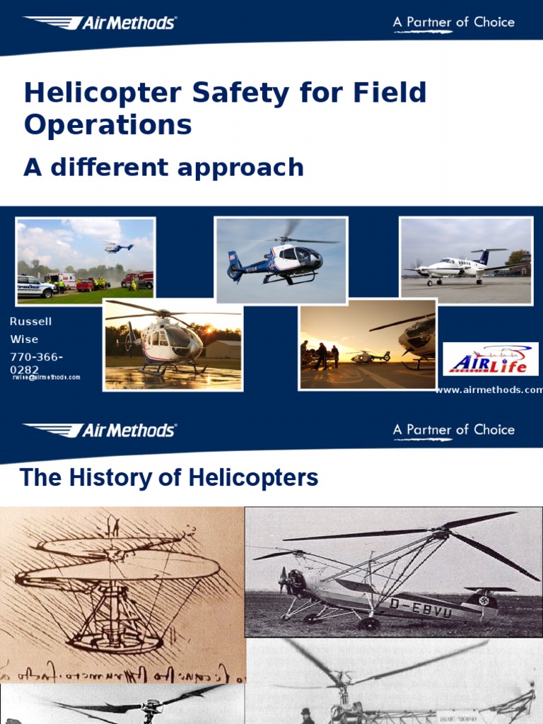 Helicopter Safety For Field Operations: A Different Approach | PDF ...