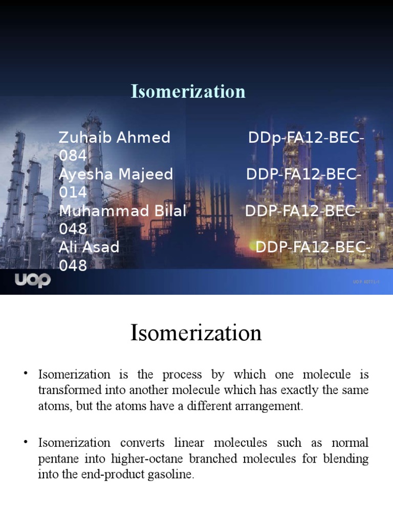 Isomerization | PDF | Alkane | Gasoline