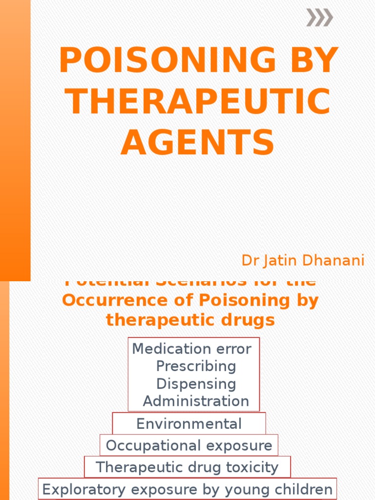 Therapeutic Drug Poisoning Overview | PDF | Vomiting | Pharmaceutical Drug