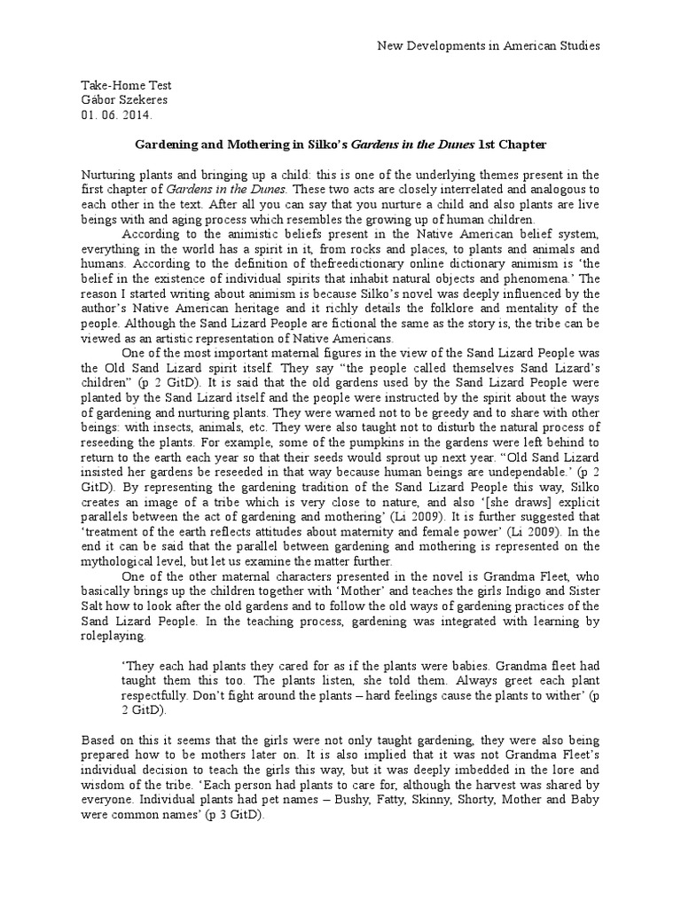 Gardens in The Dunes | PDF | Religion And Belief