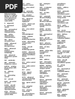 Aviation Abbreviations and Acronyms | PDF | Air Traffic Control | Avionics