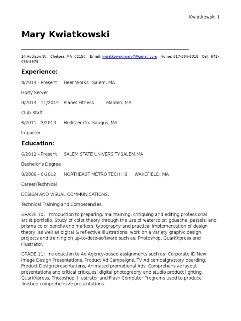 Mary Kwiatkowski | PDF