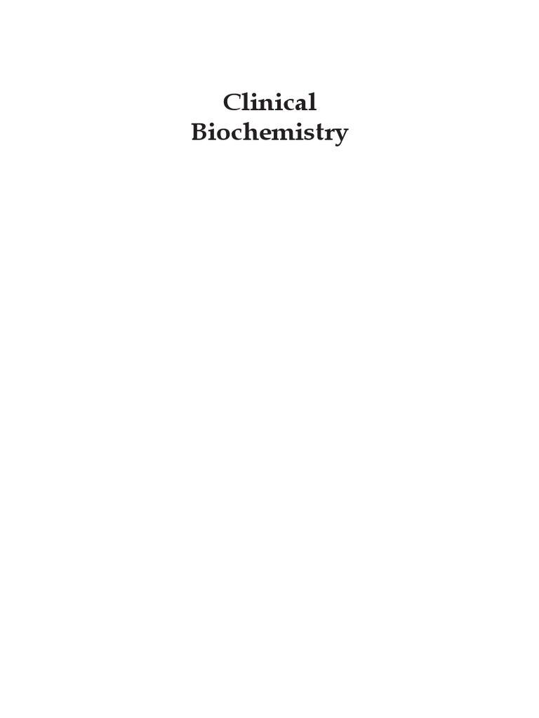 Clinical Biochemistry | PDF | Osmosis | Acid