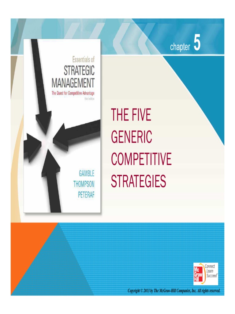 Five generic Competitive strategies | Competitive Advantage | Strategic ...