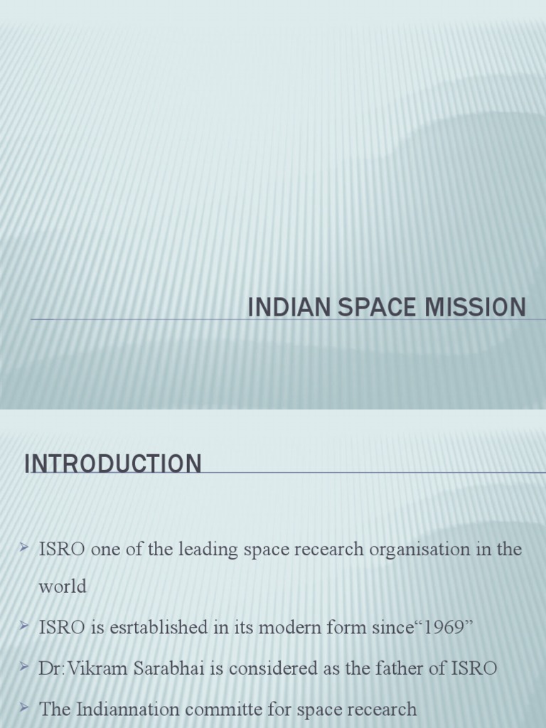 Indian Space Mission | PDF | Outer Space | Space Programs