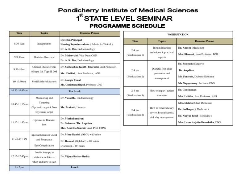 Programme Schedule For Conference | PDF | Self-Improvement | Science ...