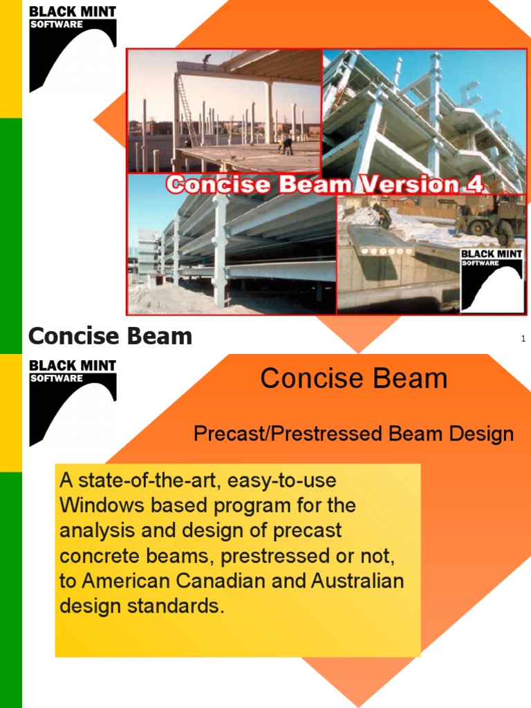 Concise Beam Demo | PDF | Beam (Structure) | Prestressed Concrete