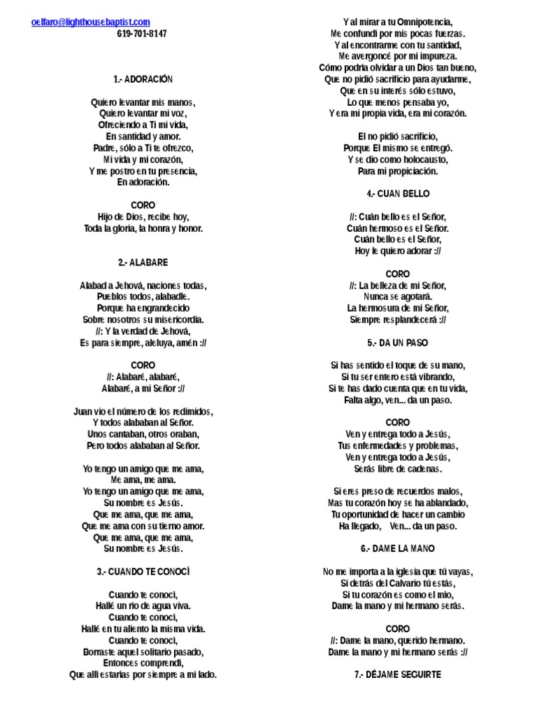 Coro Ofrenda | PDF | Cristo (título) | Oración