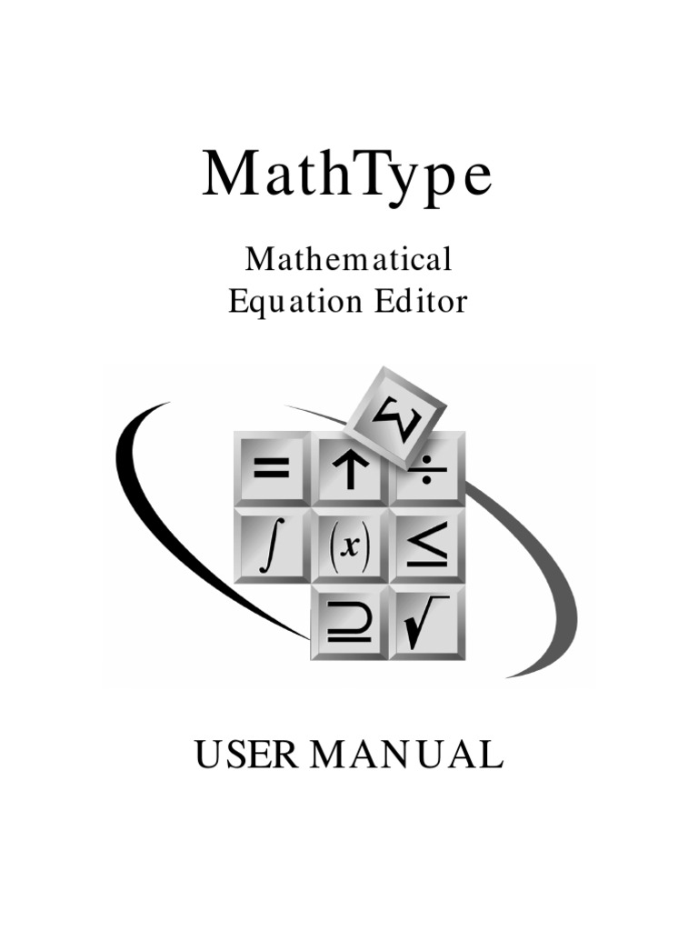 MathType User Manual | PDF | Microsoft Word | Computer Keyboard