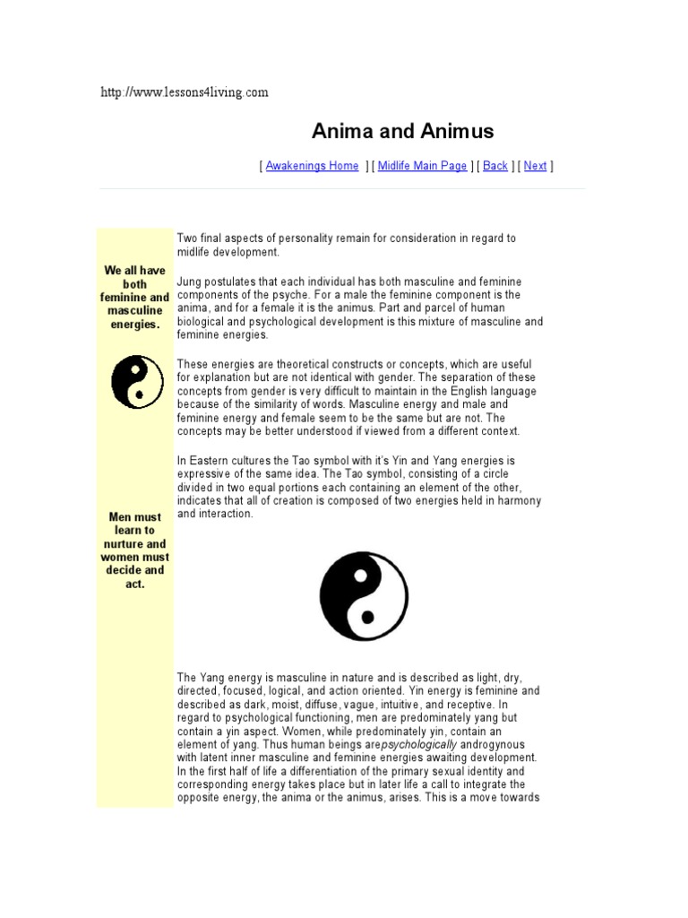 Animus and Anima | Femininity | Yin And Yang