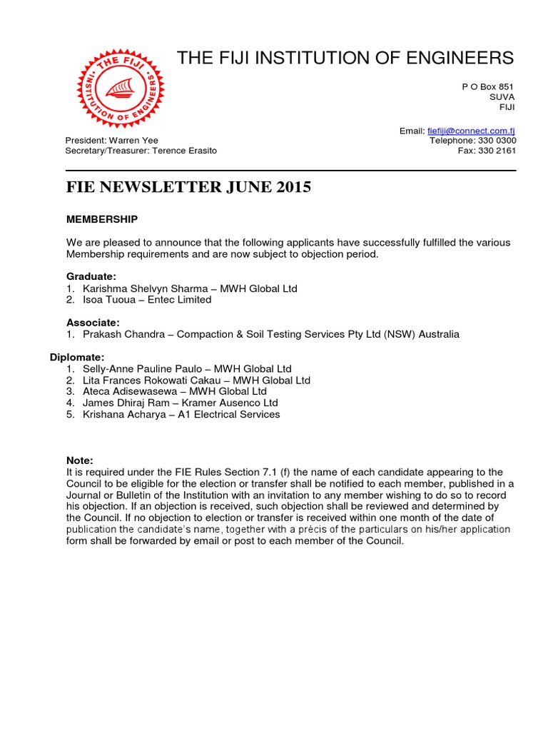 FIE News | PDF