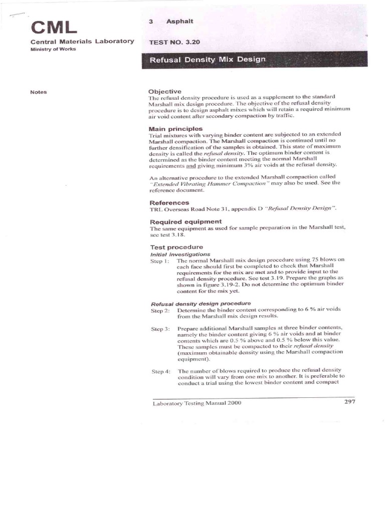 Refusal Density Mix Design PDF | PDF