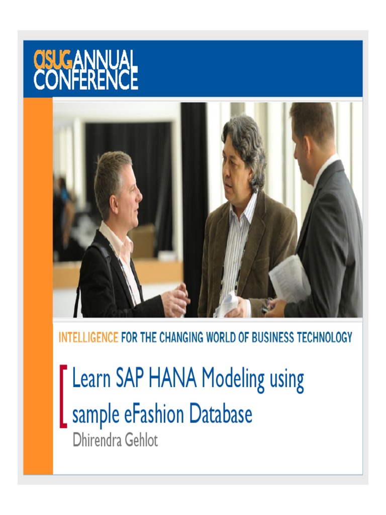 0213 Learn SAP HANA Modeling Using Sample EFashion Database | PDF