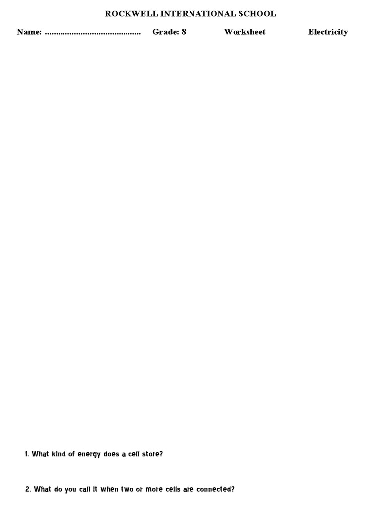 Questions About Electric Circuits | PDF | Series And Parallel Circuits ...